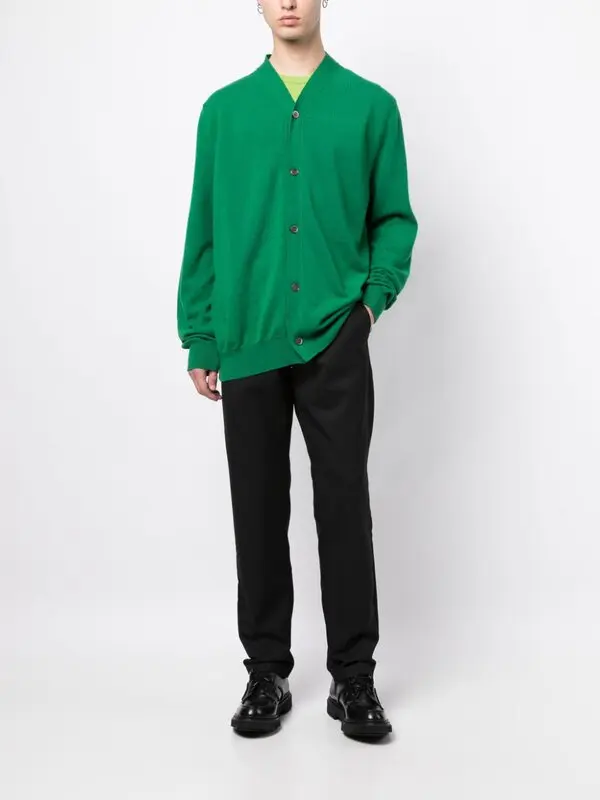 Comme Des Garçons V-neck Wool Cardigan
