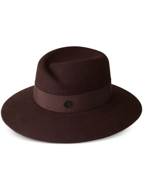 MAISON MICHEL Virginie Wool Hat - Brown