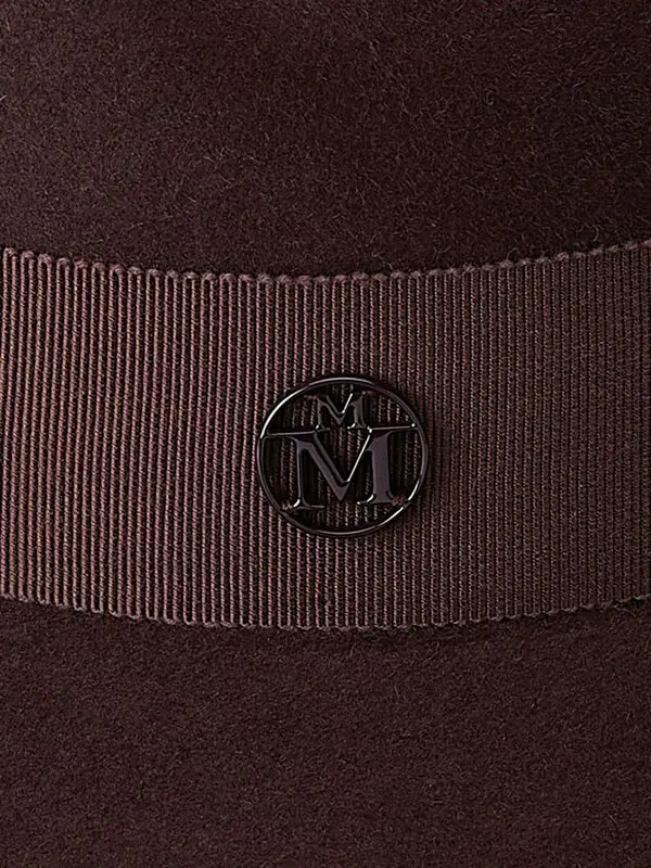 MAISON MICHEL Virginie Wool Hat - Brown