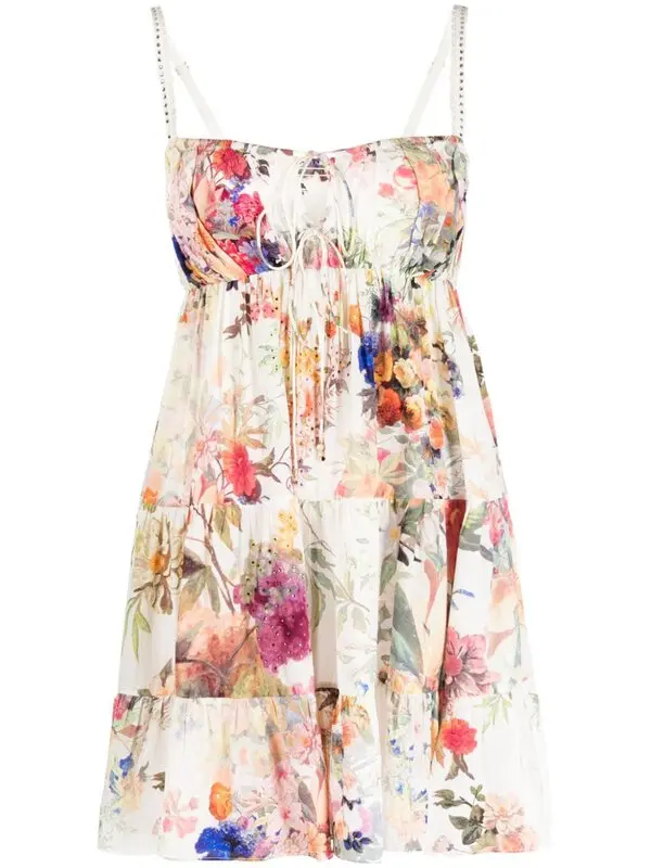 Camilla Friends With Frescos Silk Minidress - Multicolour