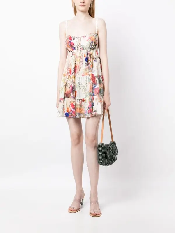 Camilla Friends With Frescos Silk Minidress