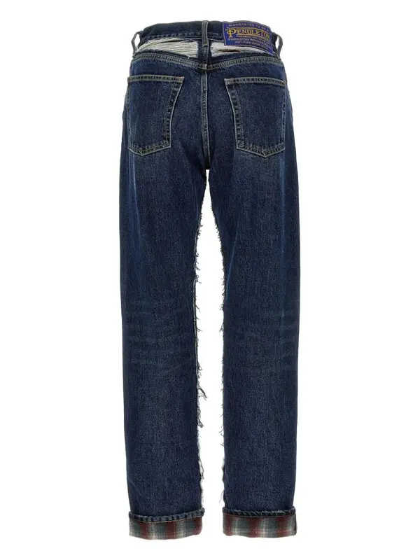 MAISON MARGIELA X Pendleton Yoke-detail Jeans