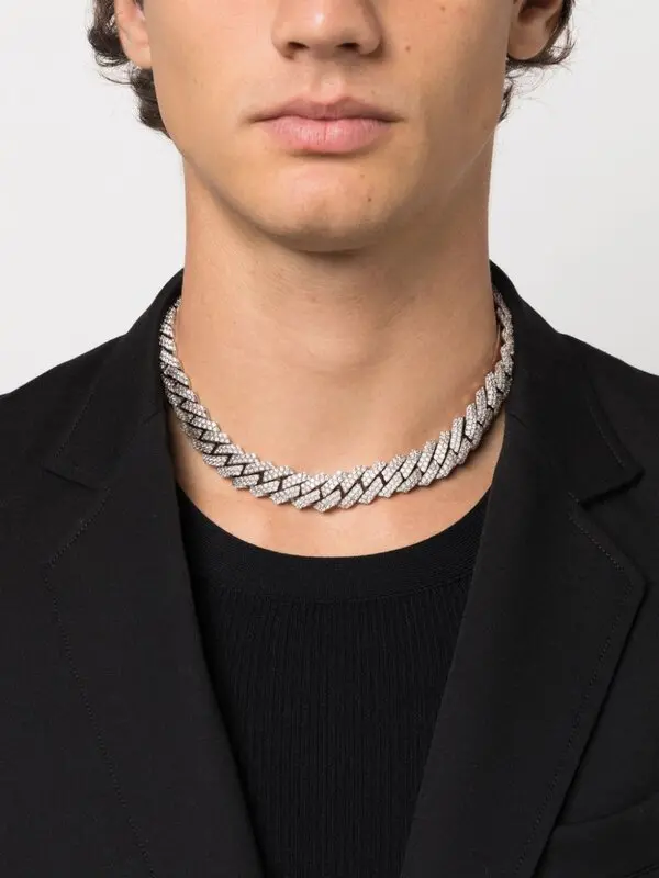DARKAI Cuban Embellished Choker Necklace