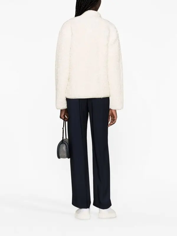 JIL SANDER Zip-up Fleece Jacket - Neutrals
