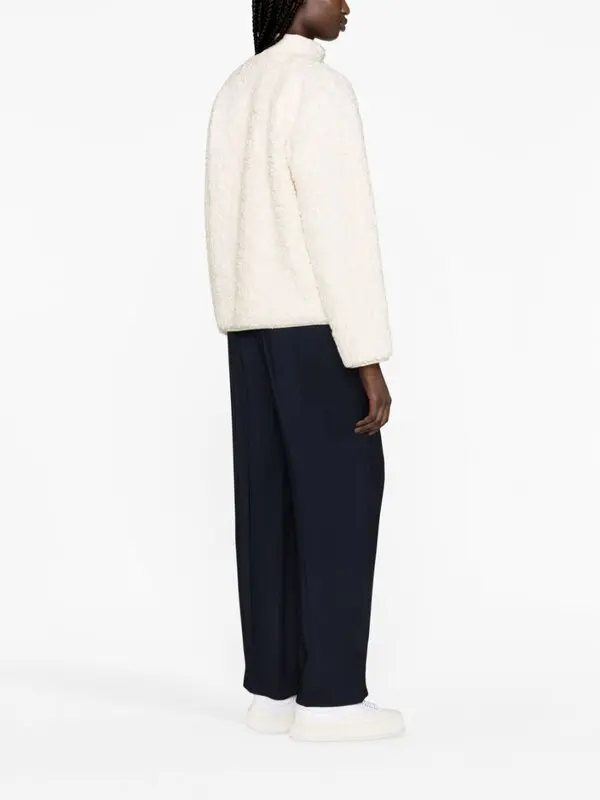 JIL SANDER Zip-up Fleece Jacket - Neutrals