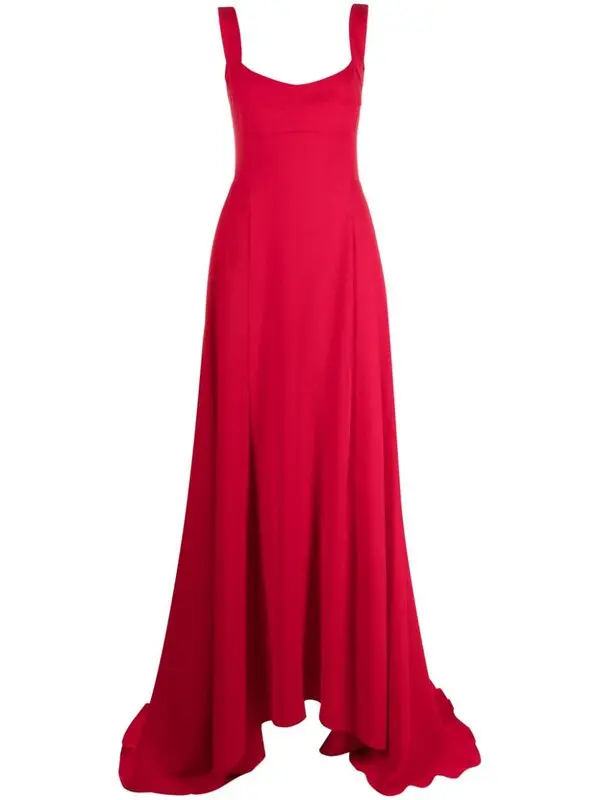 ATU BODY COUTURE Sleeveless Crepe Gown - Red