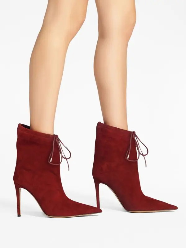 Alexandre Vauthier 105mm Pointed-toe Boots - Red