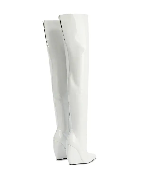 GIUSEPPE ZANOTTI 105mm Preety Boots - White