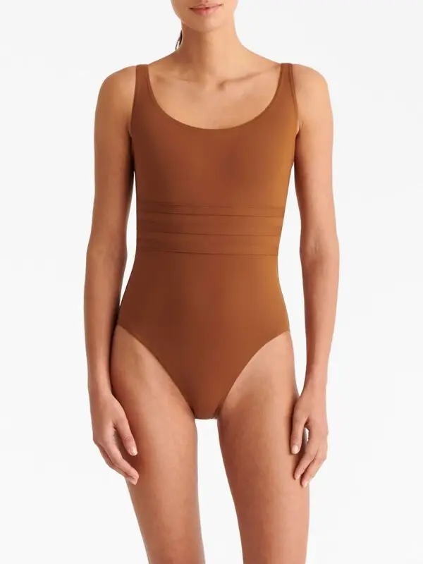ERES Asia Scoop-back Swimsuit - Brown