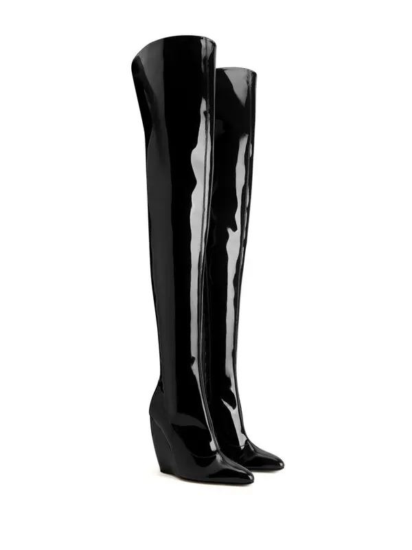 GIUSEPPE ZANOTTI 105mm Preety Over-the-knee Boots - Black