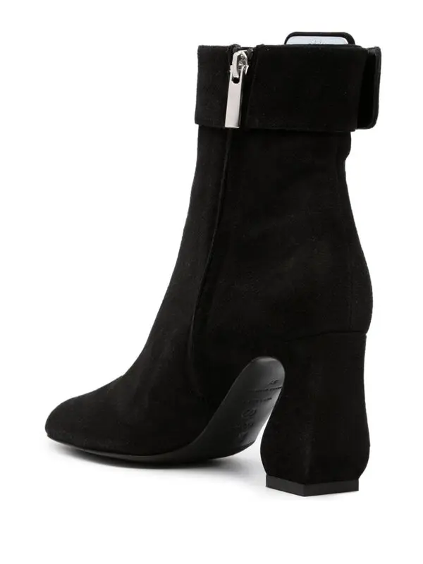 SERGIO ROSSI 85mm Square-toe Boots