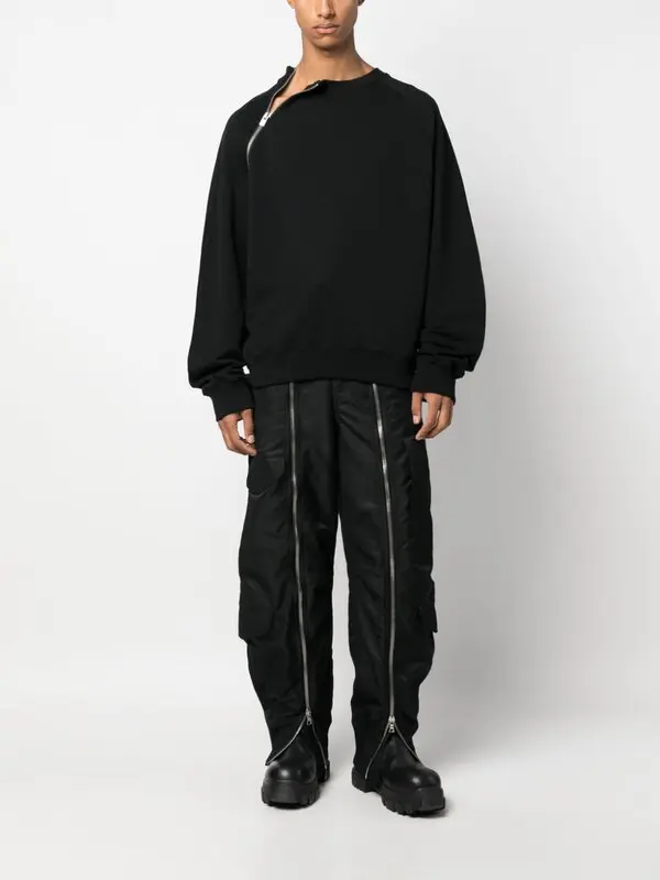 HELIOT EMIL Zip-detail Cotton Jumper