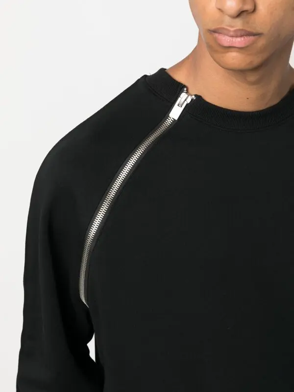 HELIOT EMIL Zip-detail Cotton Jumper