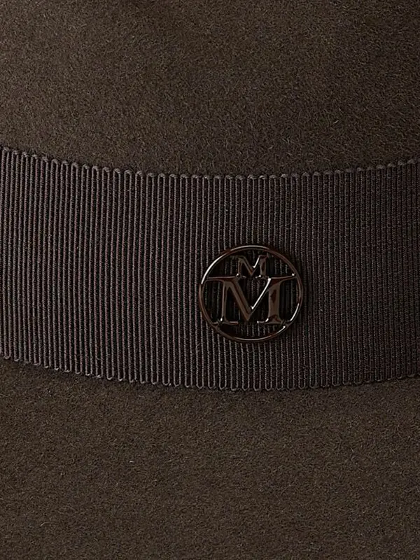 MAISON MICHEL Virginie Fedora Hat - Brown