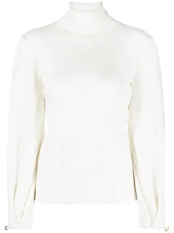 Chloé High-neck Fine-knit Jumper - Neutrals