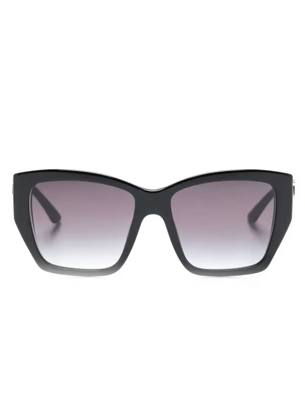 BVLGARI Square Frame Sunglasses - Black