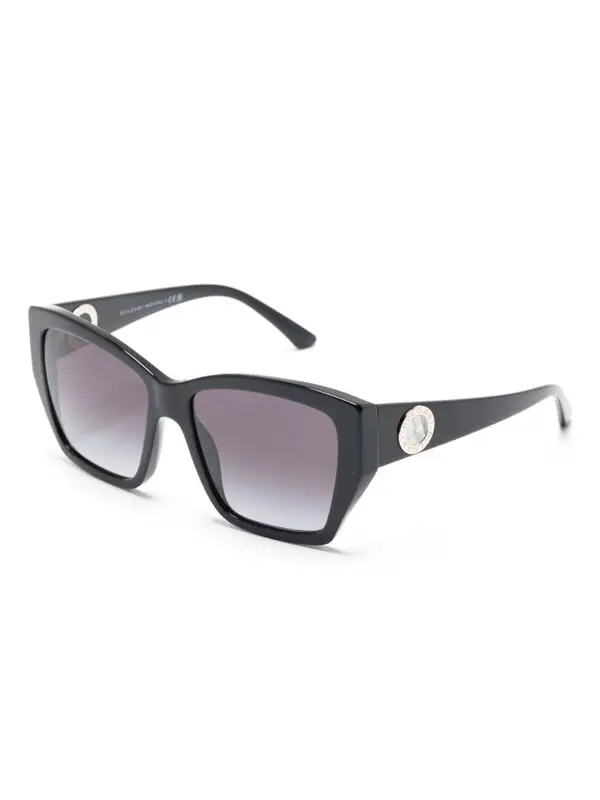 BVLGARI Square Frame Sunglasses - Black