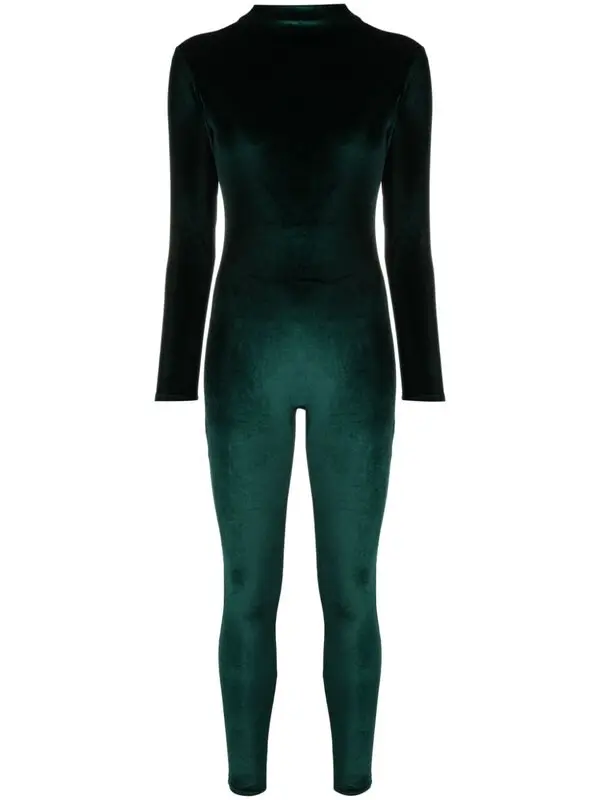 ATU BODY COUTURE Velvet High-neck Jumpsuit - Green