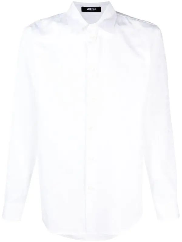 Versace Barocco Jacquard Shirt - White