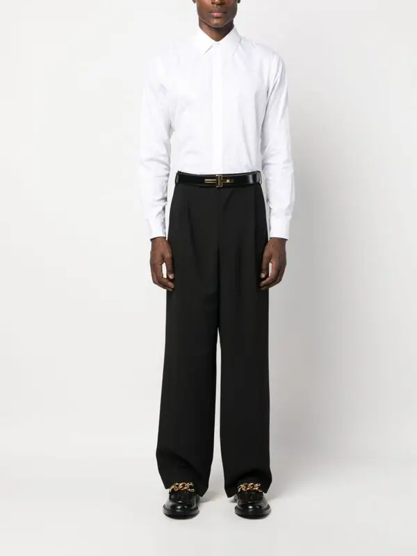 Versace Barocco Jacquard Shirt - White