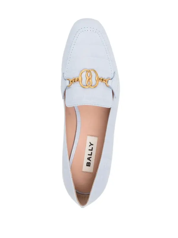 Bally Logo-plaque Leather Loafers