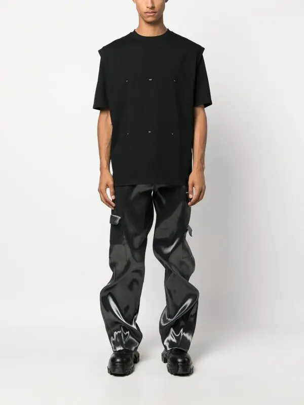 HELIOT EMIL Outline Logo Cotton T-shirt