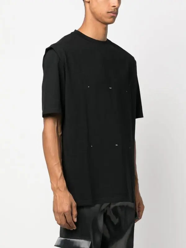 HELIOT EMIL Outline Logo Cotton T-shirt
