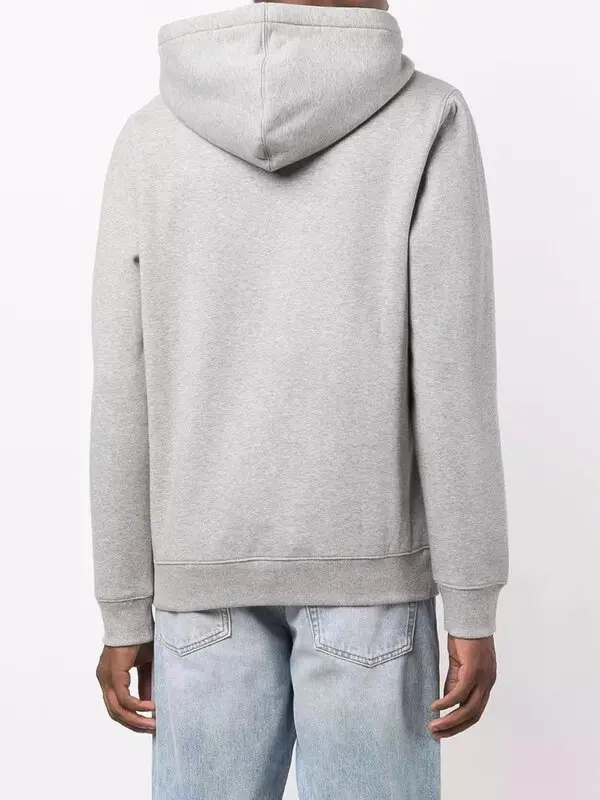 Dickies Logo-patch Long-sleeve Hoodie - Grey
