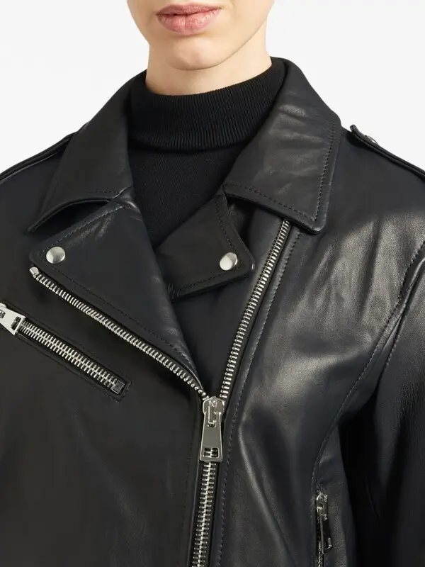 GIUSEPPE ZANOTTI Amelia Biker Jacket - Black