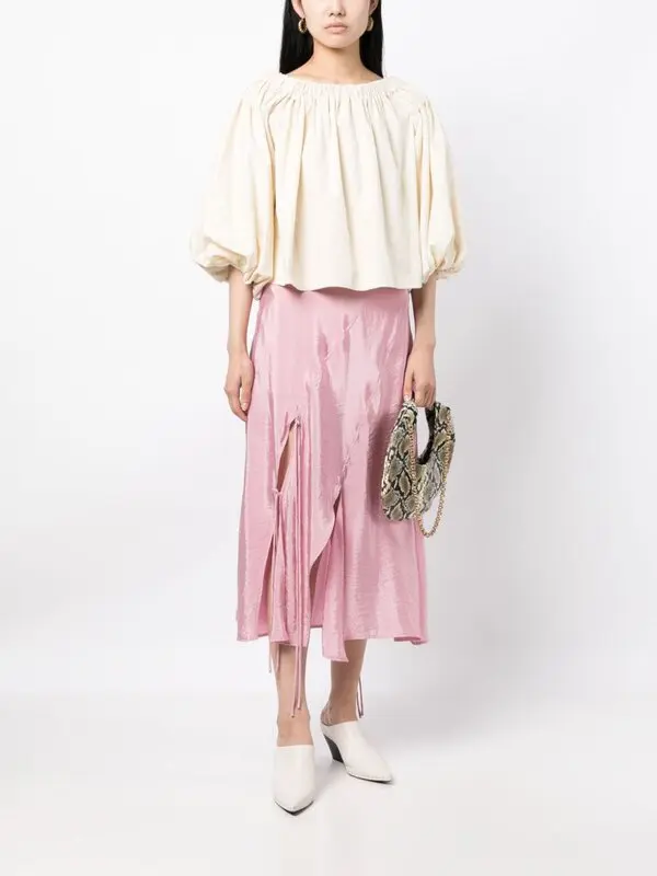 REJINA PYO Joey Draped Midi Skirt