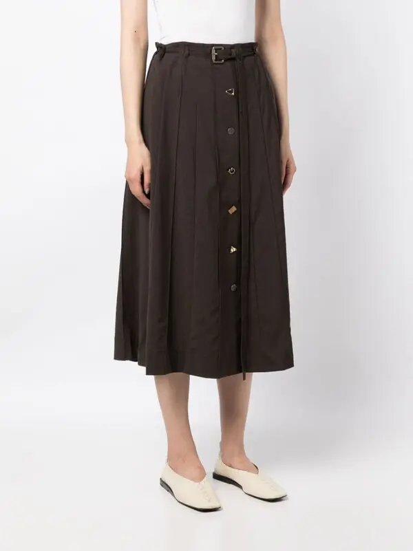 REJINA PYO Noor Pleated Midi Skirt
