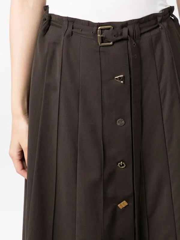 REJINA PYO Noor Pleated Midi Skirt