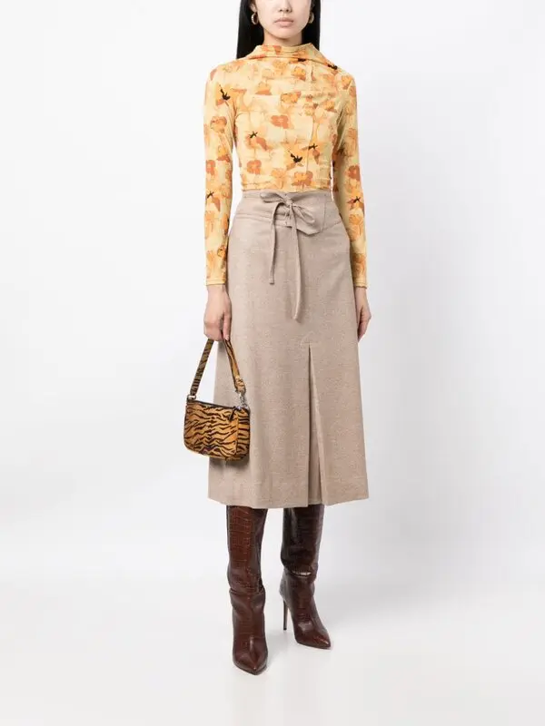 REJINA PYO Boone Wool-blend Midi Skirt