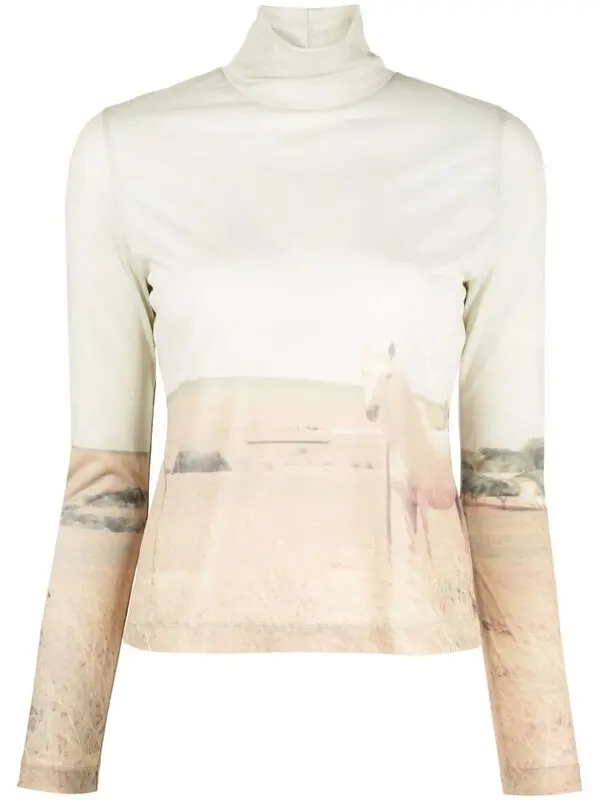 REJINA PYO Bronte Graphic-print Top