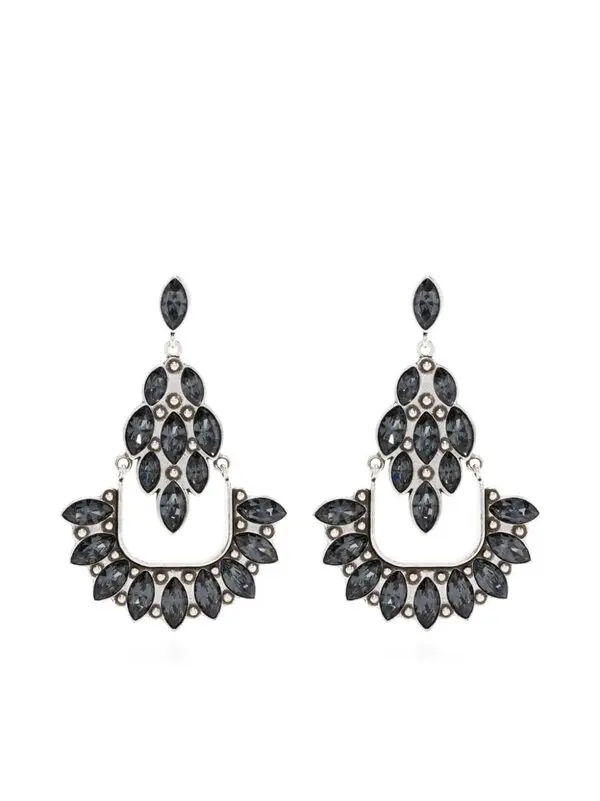 Isabel Marant Crystal-embellished Drop Earrings - Silver