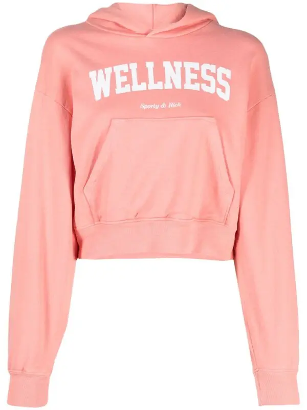 SPORTY & RICH Logo-print Hoodie