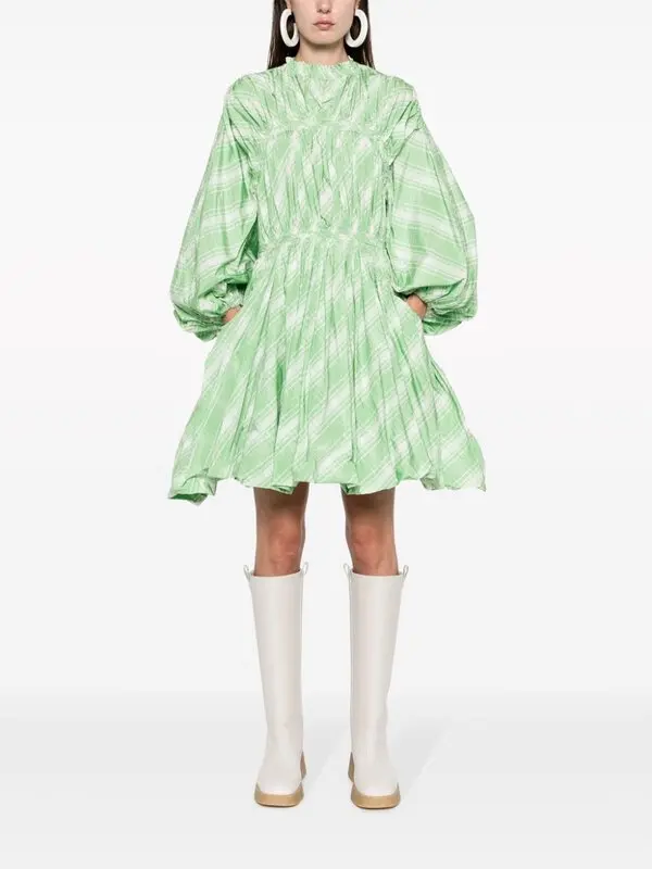 JIL SANDER Plaid Mini Dress