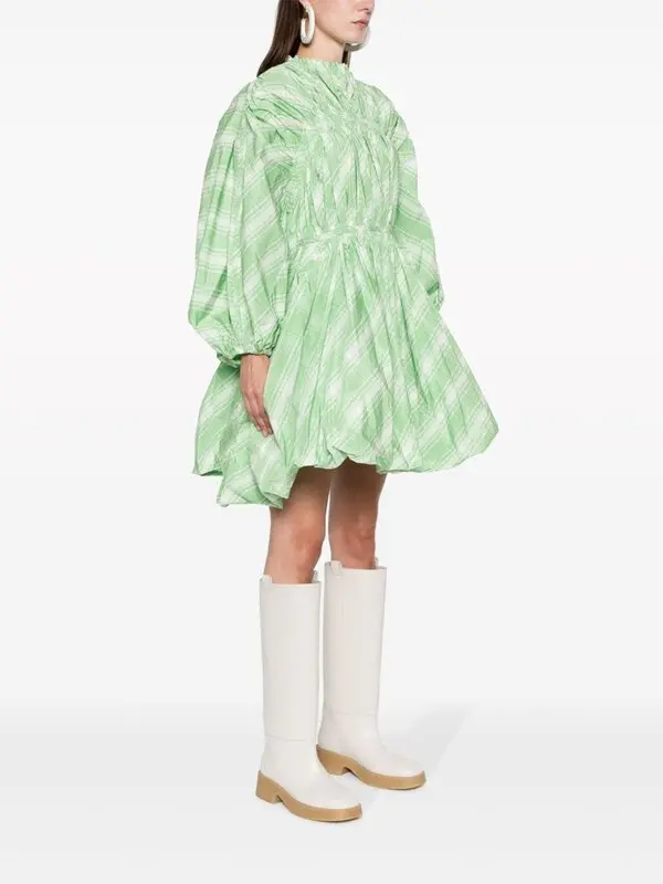JIL SANDER Plaid Mini Dress