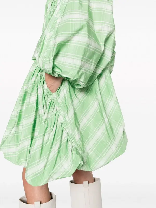 JIL SANDER Plaid Mini Dress