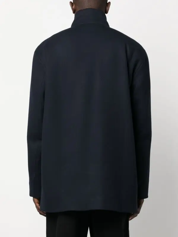 Giorgio Armani Zip-up Virgin Wool Coat