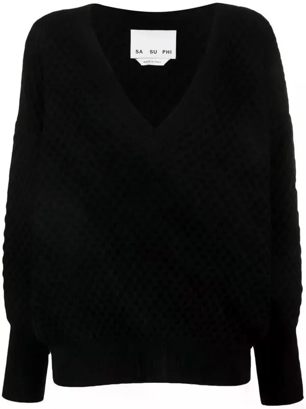 SA SU PHI V-neck Cashmere Jumper