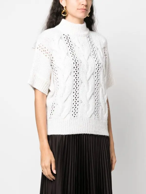 Peserico Open-knit Short-sleeve Jumper