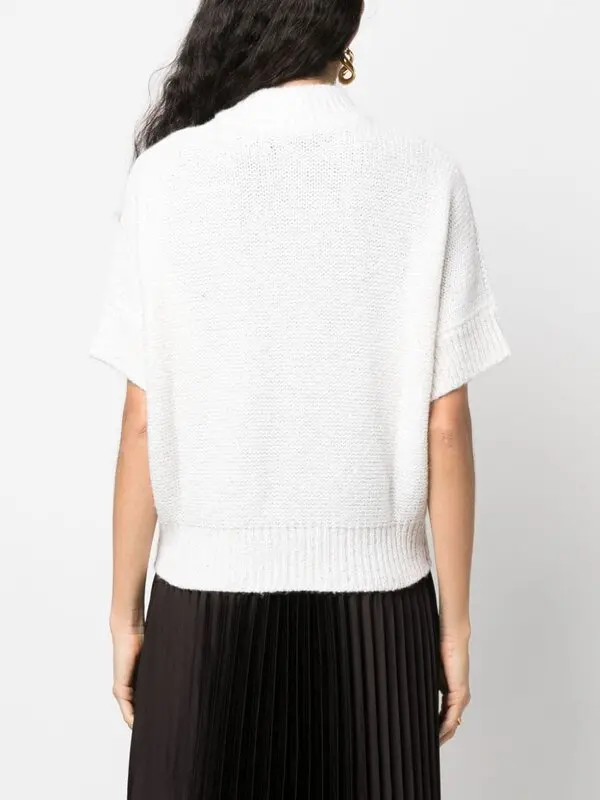 Peserico Open-knit Short-sleeve Jumper