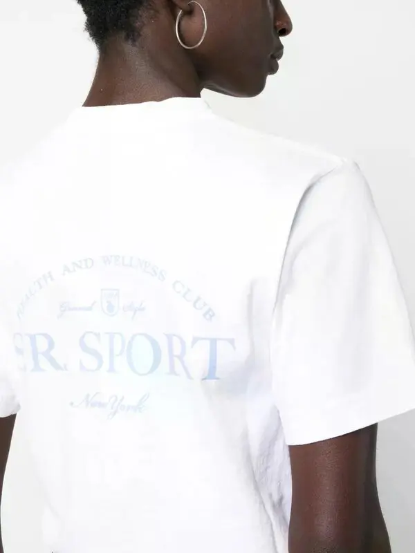 Sporty & Rich Cotton Logo-print T-shirt