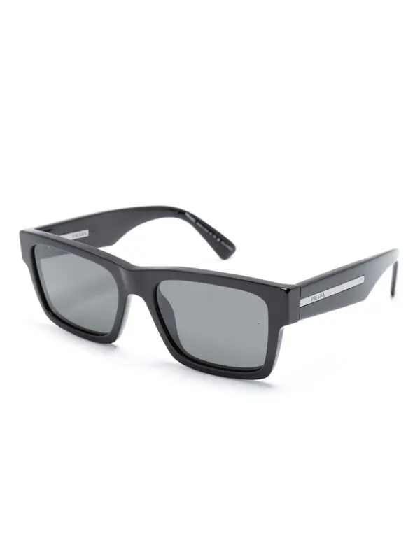 Prada Rectangle-frame Sunglasses - Black