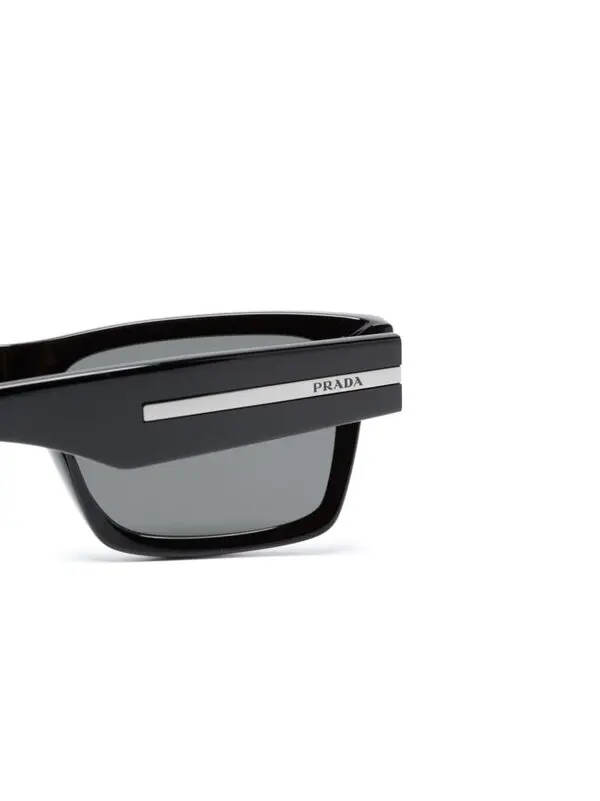 Prada Rectangle-frame Sunglasses - Black