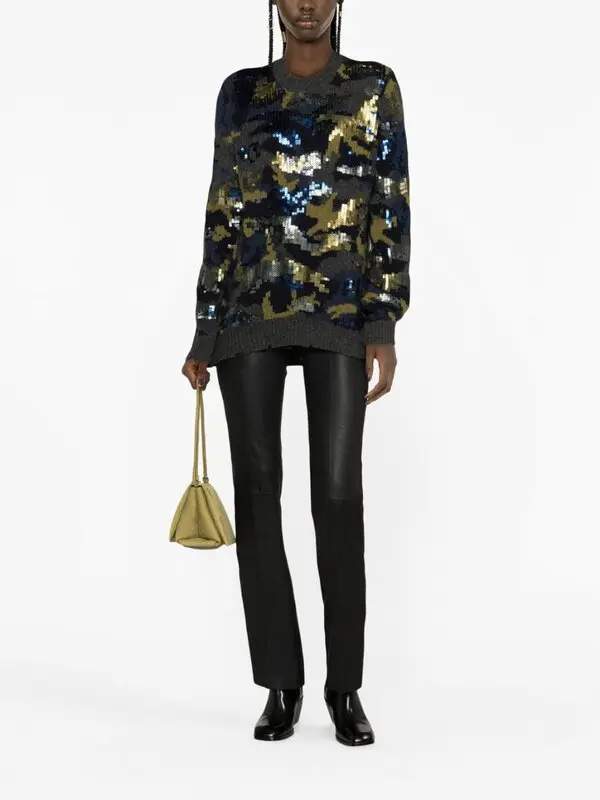 Zadig&Voltaire Sequin-embellished Merino Wool Jumper