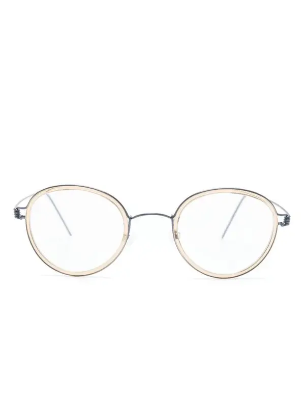 LINDBERG Jackie U16 Round-frame Glasses - Grey