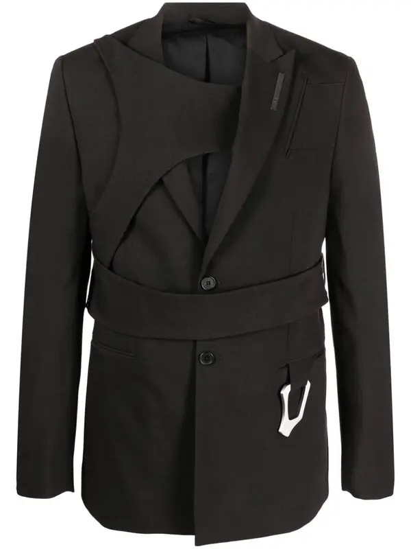 HELIOT EMIL Layered-effect Single-breasted Blazer