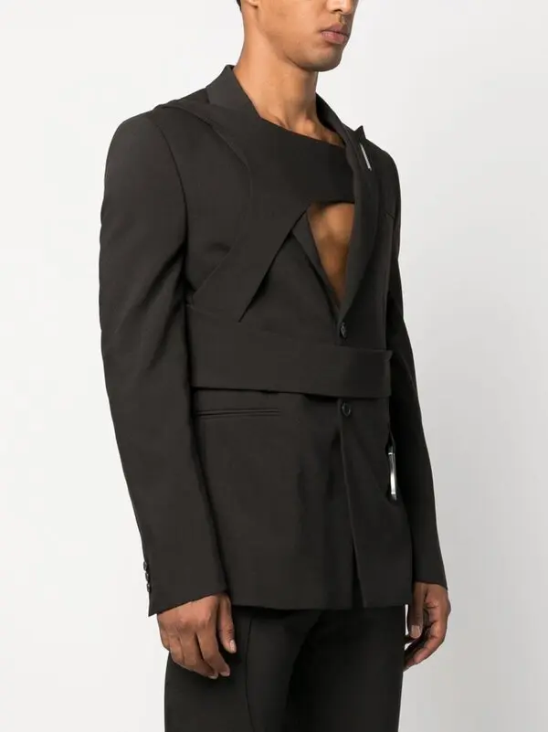 HELIOT EMIL Layered-effect Single-breasted Blazer